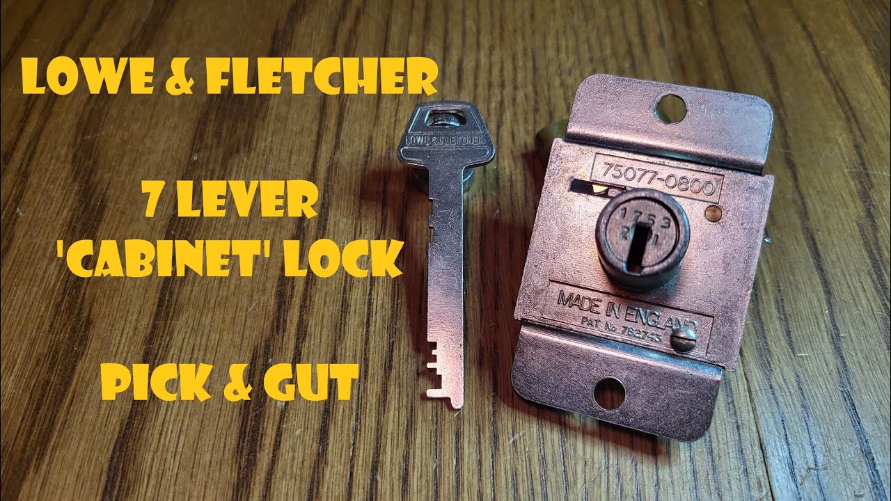 Lowe & Fletcher ZL 7 Lever Long Nose 'Cabinet' Lock - Pick & Gut. - YouTube