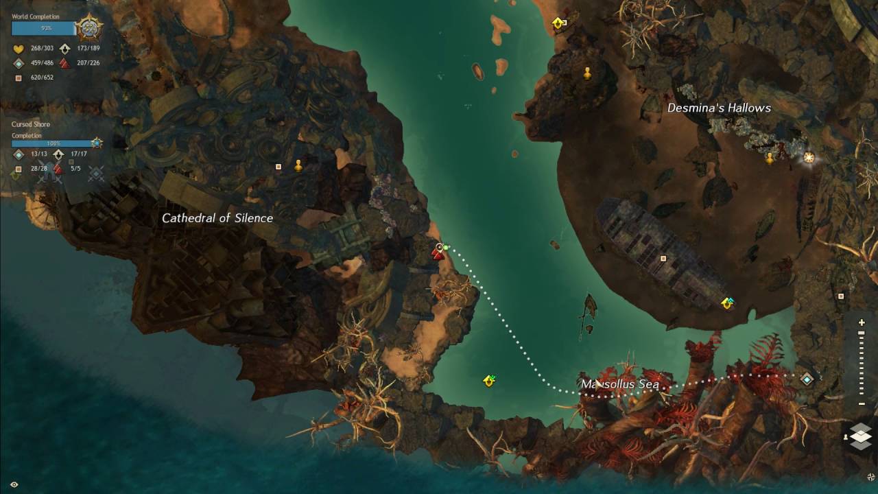 Guild Wars 2 - Vista Guide - Cursed Shore - YouTube