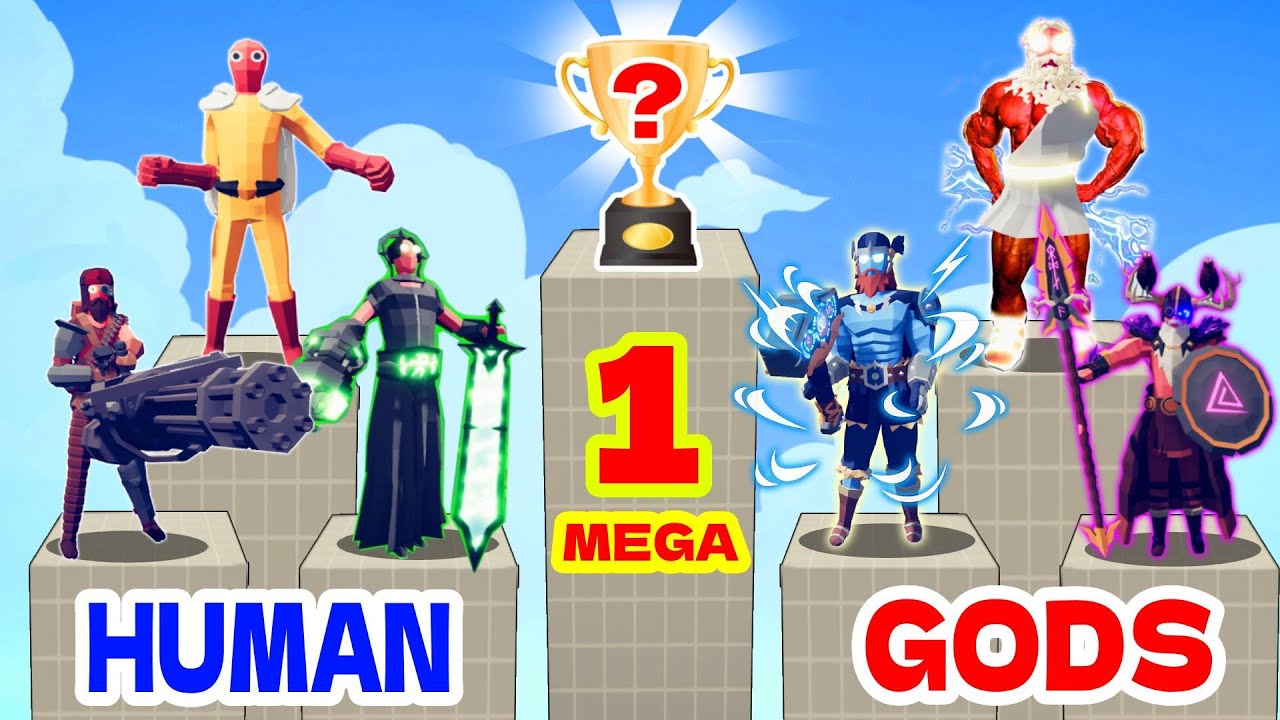 SUPER TOURNAMENT OF ALL GODS VS STRONGES HUMAN UNITS | TABS - Totally ...