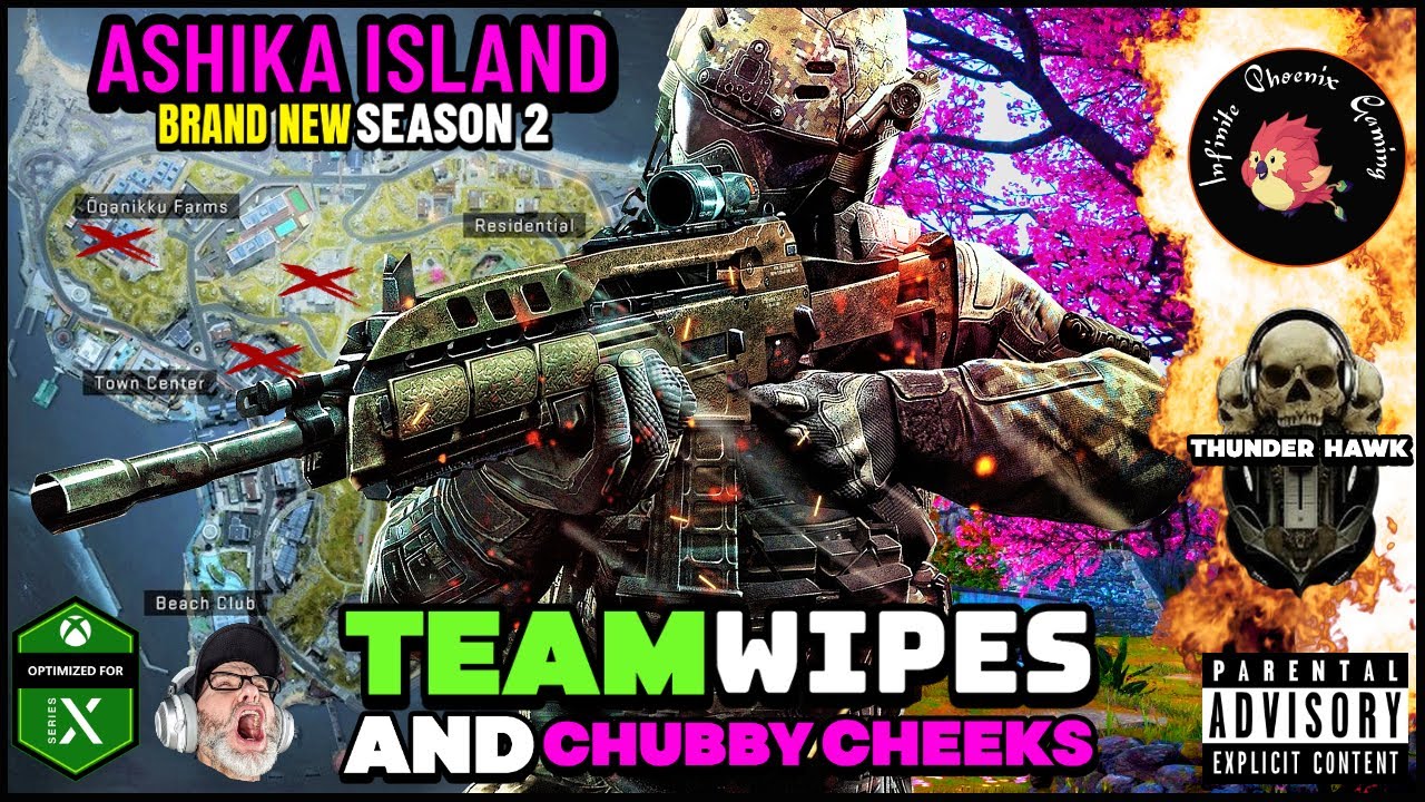 ⚒ASHIKA ISLAND *3 DUB CHALLENGE 🔥TEAM WIPES & CHUBBY CHEEKS #warzone # ...