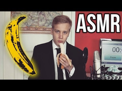 The Most Delicious ASMR ever?! (Handsome man eats bunch of bananas)