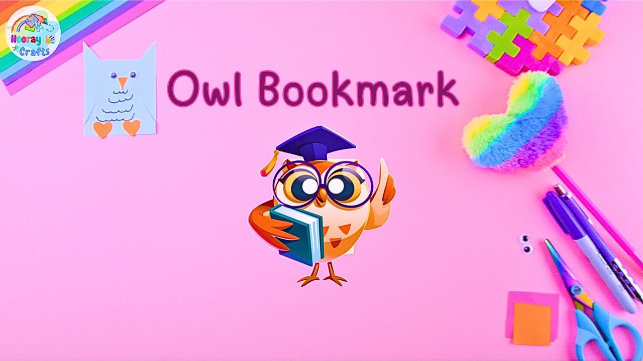 DIY Wise Owl Bookmark - Perfect for all Readers! - YouTube