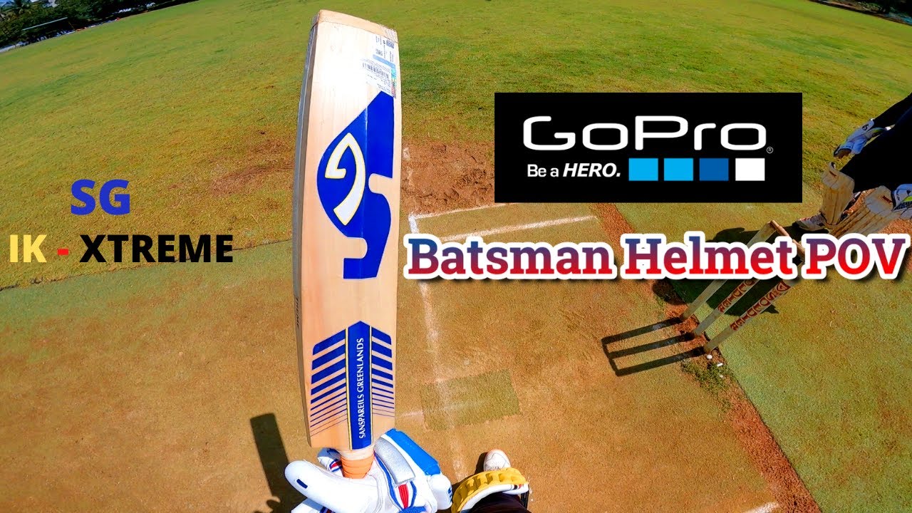 Hero GoPro Batsman POV ! Helmet Camera Cricket View - YouTube