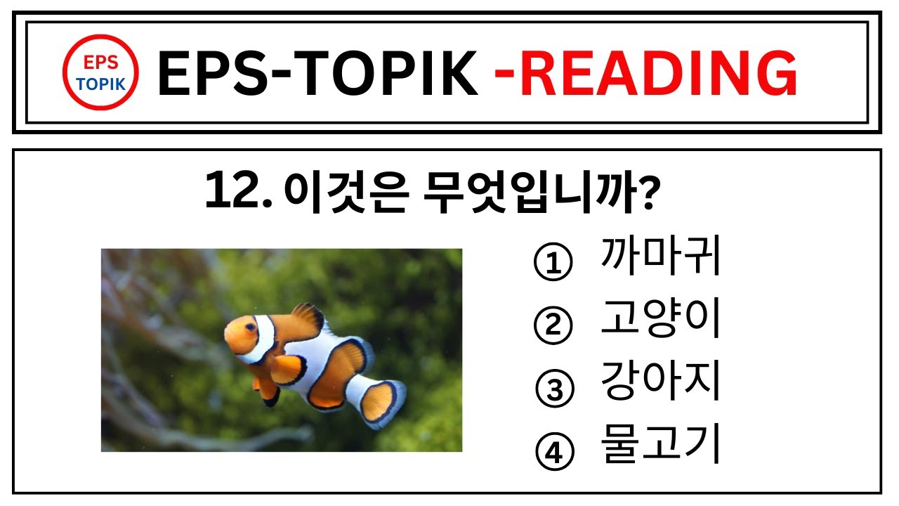 EPS TOPIK TEST 2024 (읽기) | New Mode Questions Reading test | 15 ...
