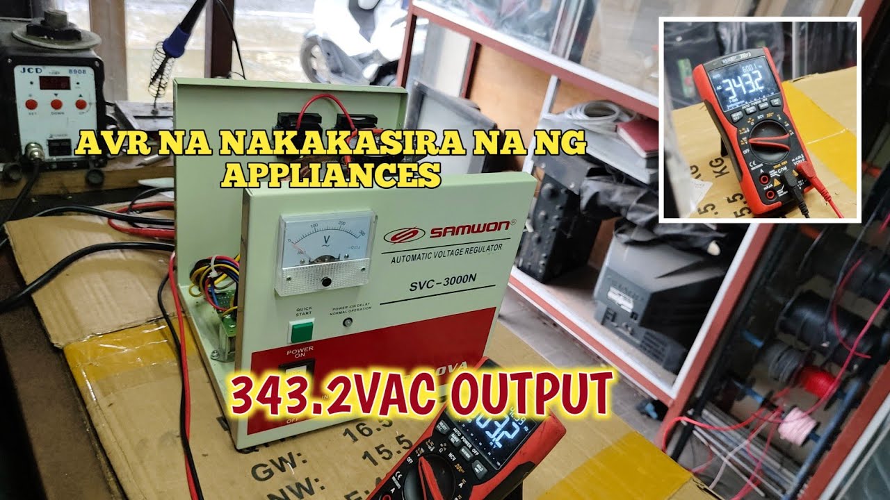 Dahilan minsan kaya over voltage output ng AVR - YouTube