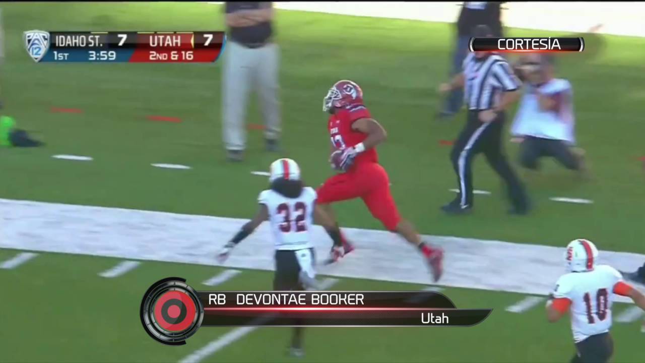 RB Devontae Booker Utah - YouTube