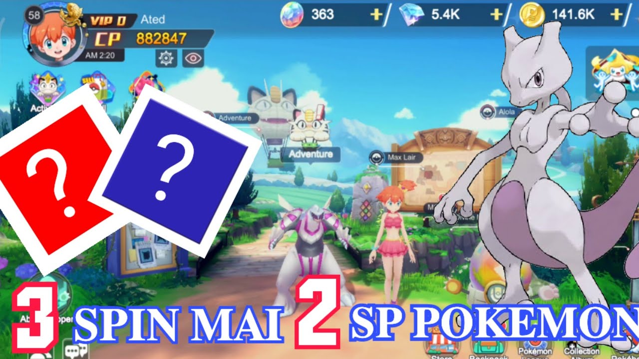 3 SPIN MAI 2 SP POKEMON MIL GAYE | POKEVRSE WORLD SECOND ID PE MEWTWO ...