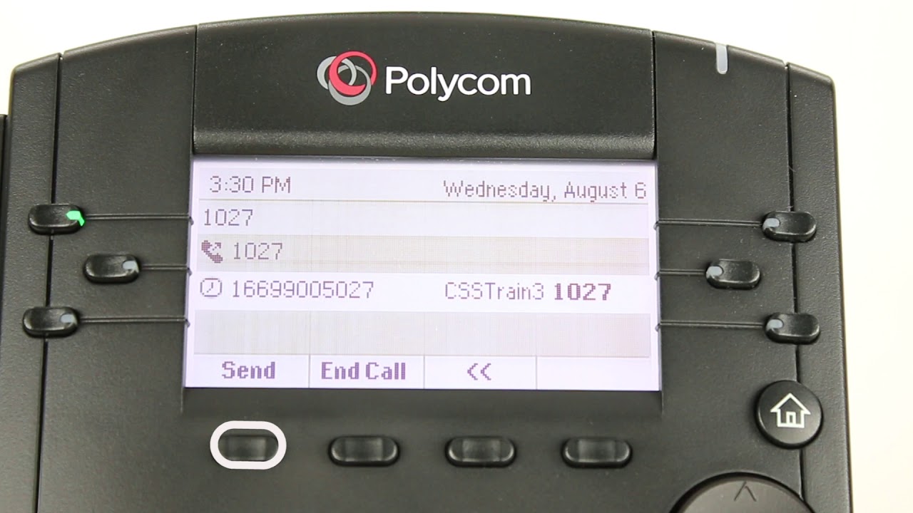 Polycom VVX 301 - Make a Call - YouTube