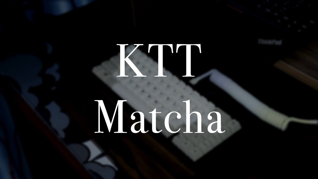 KTT Matcha | QK65 | Foamless - Crunchy-sounding Tactile - YouTube