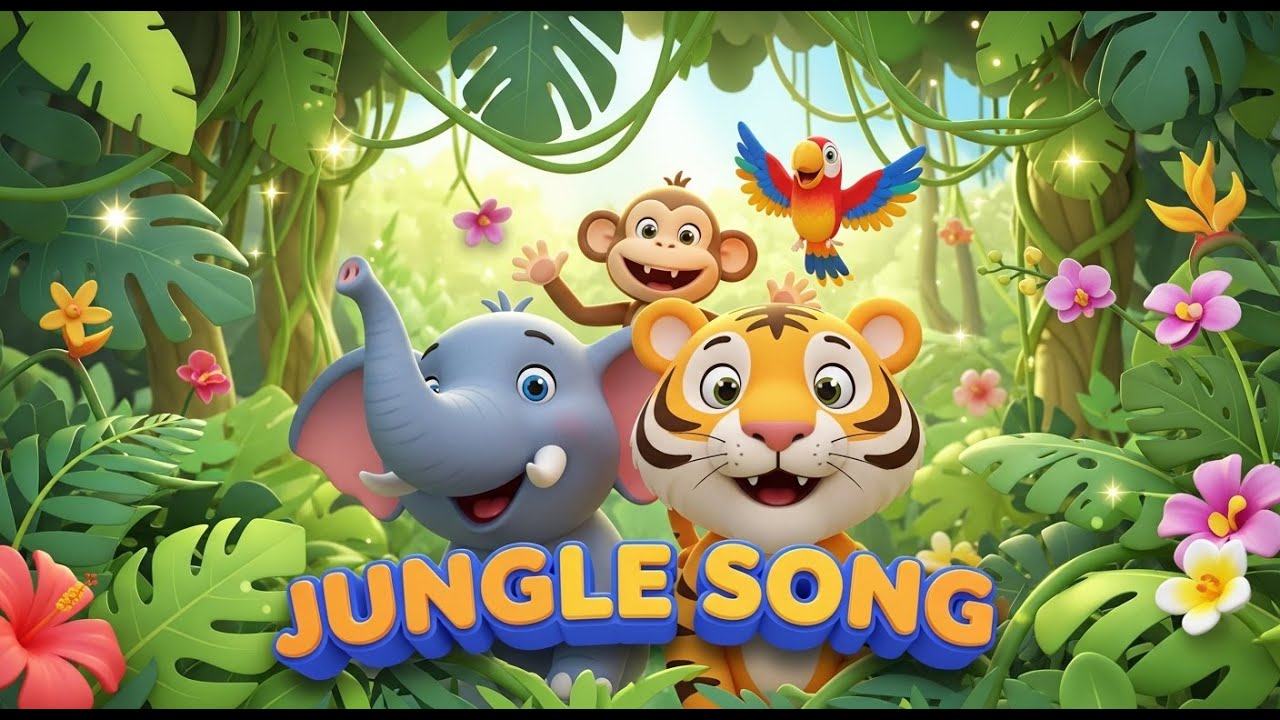 Buzzy Tune’s Time Jungle Song | Fun 3D Jungle Animals Learning for Kids ...
