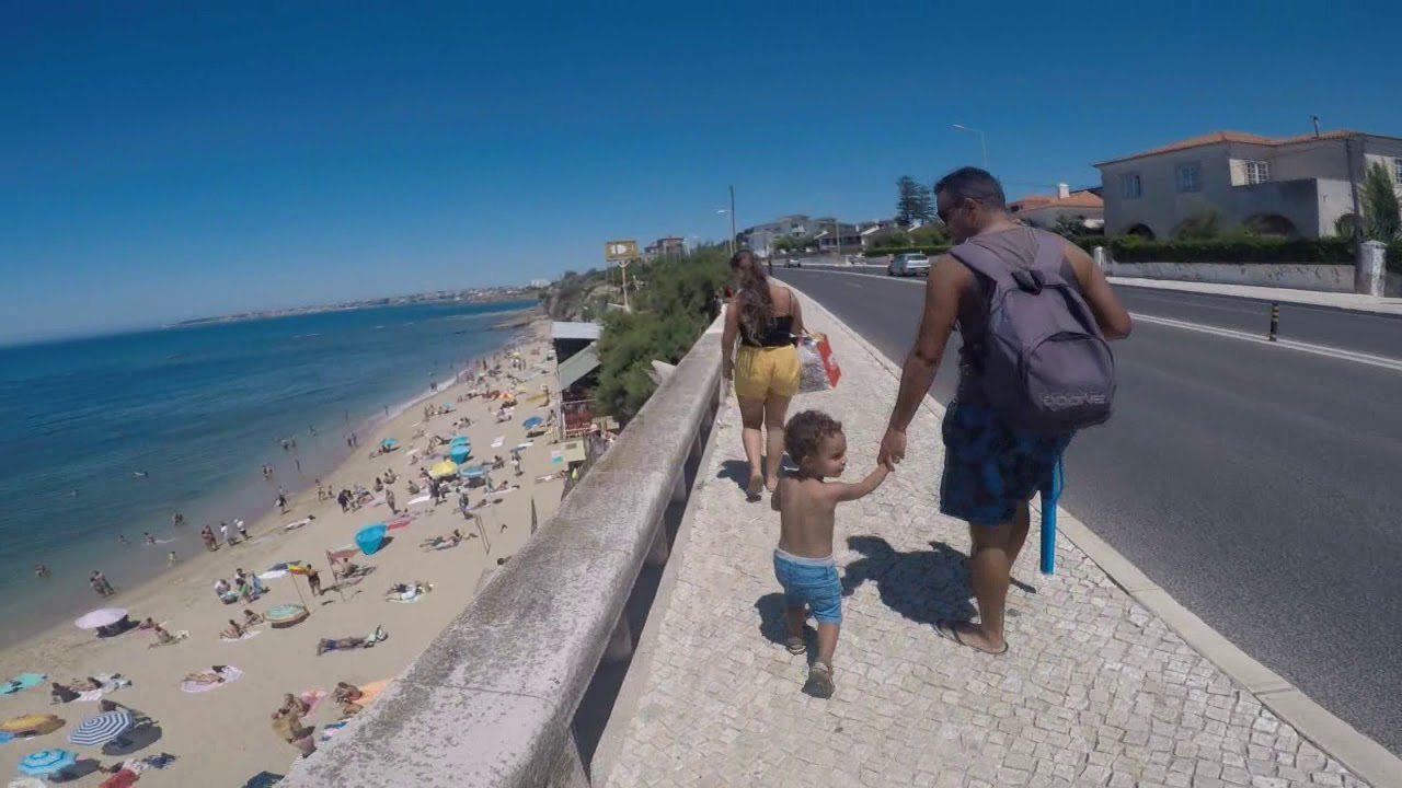 Praia das Avencas em Portugal - YouTube