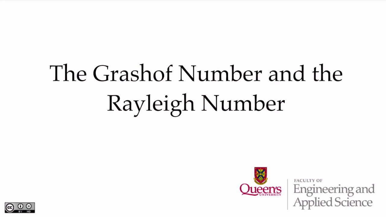 The Grashof Number and the Rayleigh Number - YouTube
