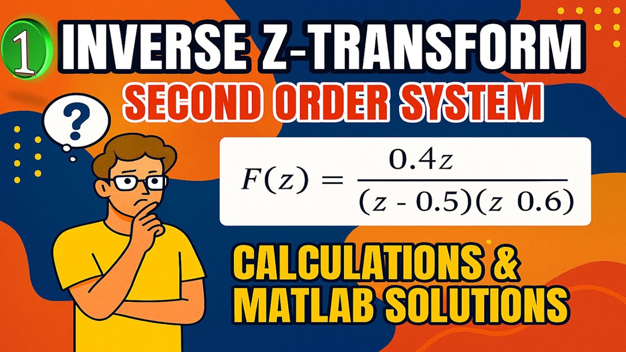 Inverse Z-Transform ⭐ Second-Order System ☀️ Calculations & MATLAB ...