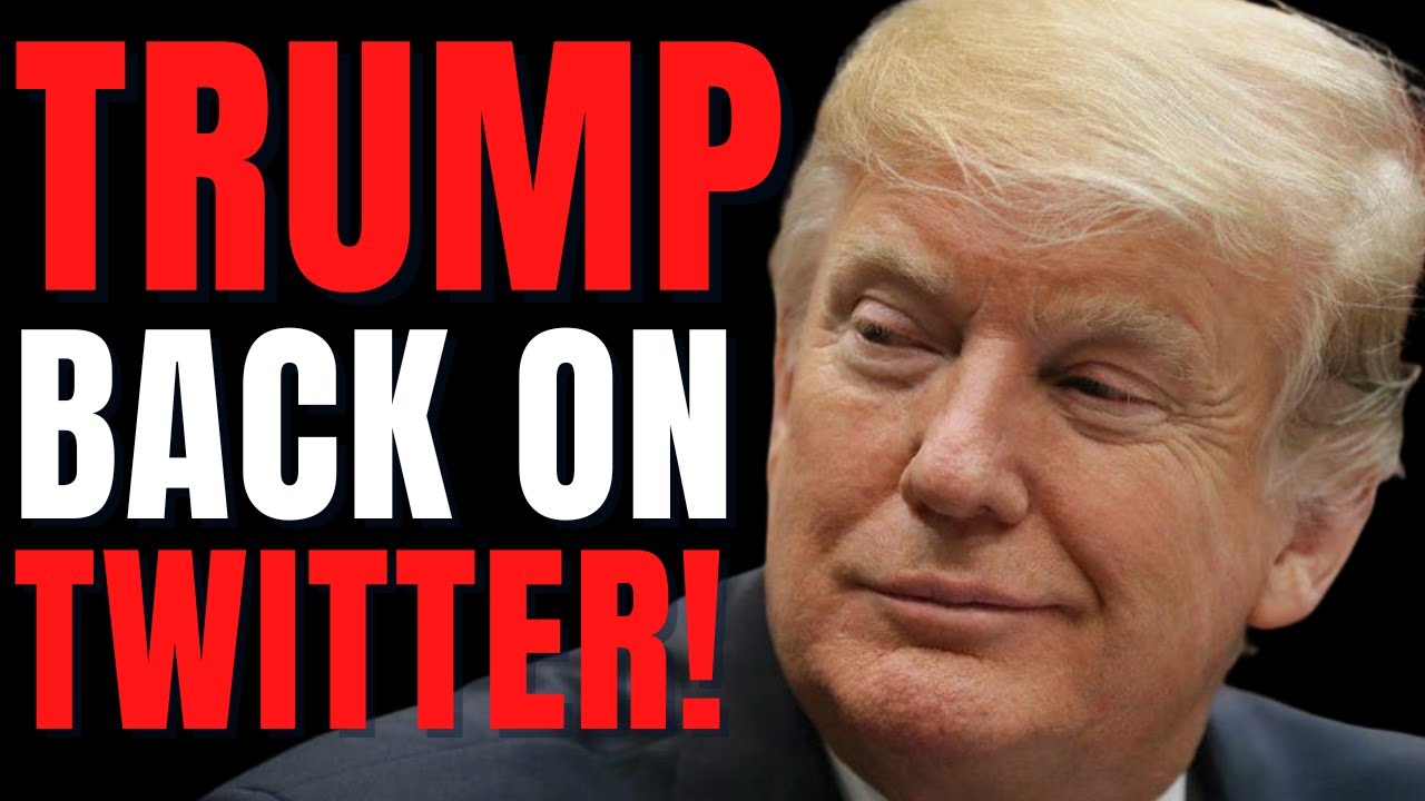 Donald Trump is Back on Twitter, Thank you Elon Musk - YouTube