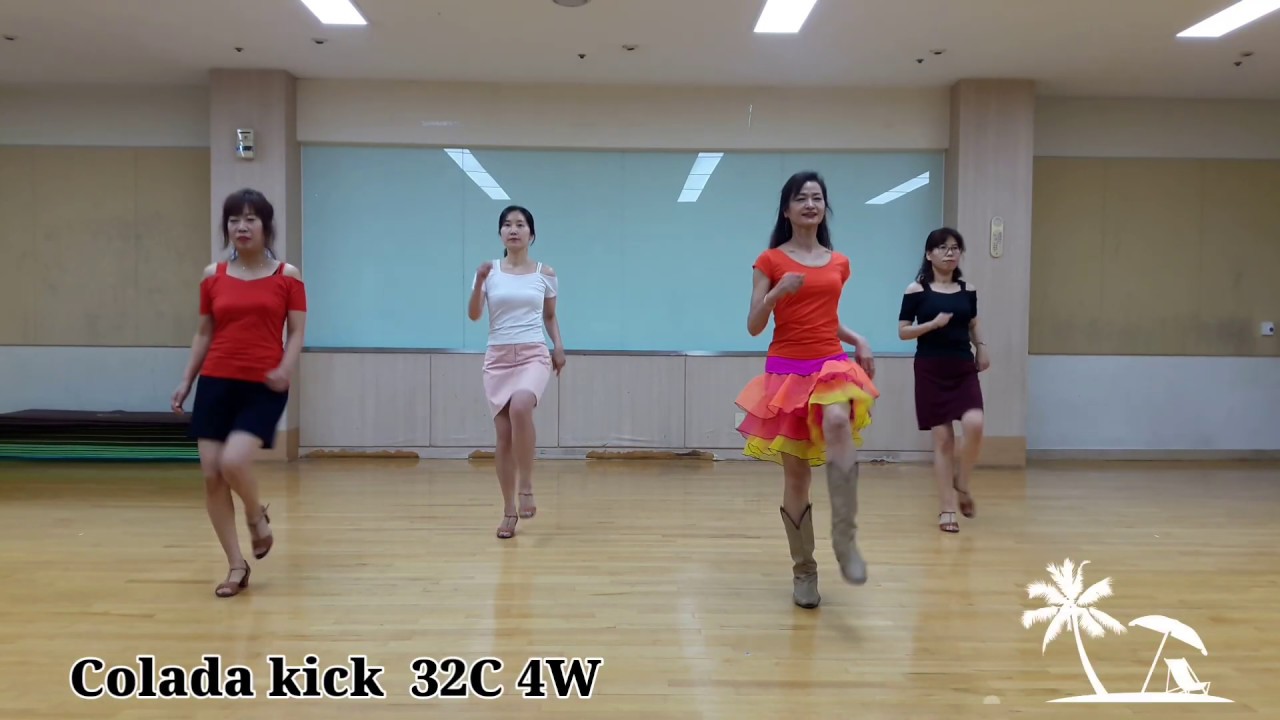 Colada kick - Line Dance (Beginner) - (Demo & Count) Paul Snooke, Jo ...