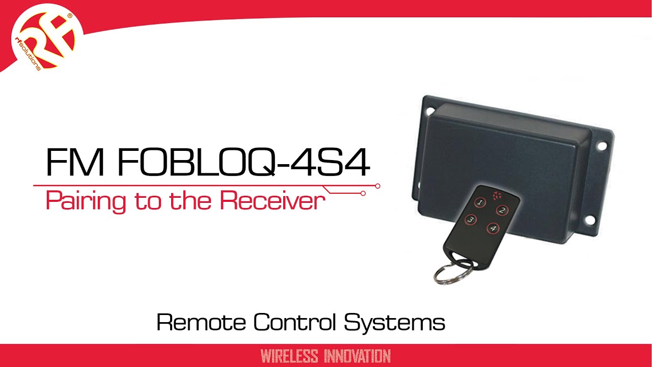 FOBLOQ Remote Control System | RF Solutions - YouTube