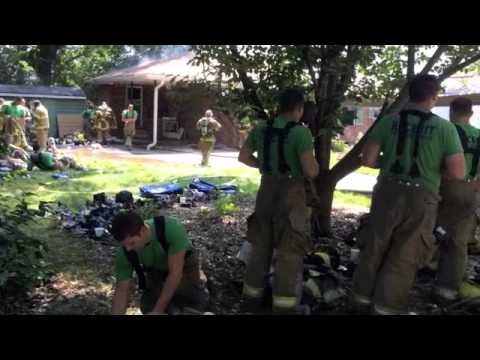DeKalb County Georgia Fire Training Exercise in Medlock Park - YouTube