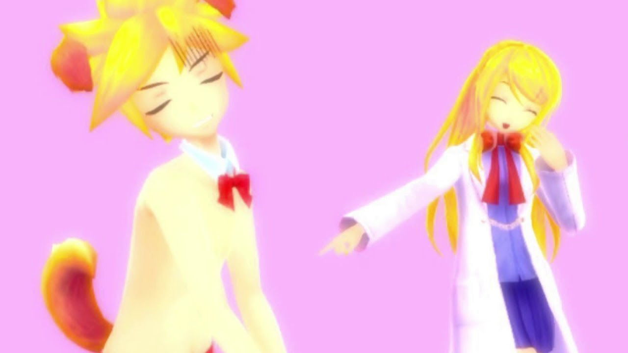 The straight-faced science girl Vocaloid Rin, Len Kagamine - earrape ...