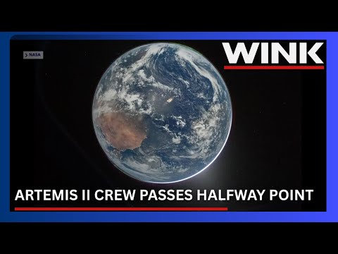Artemis II crew passes halfway point on historic moon mission