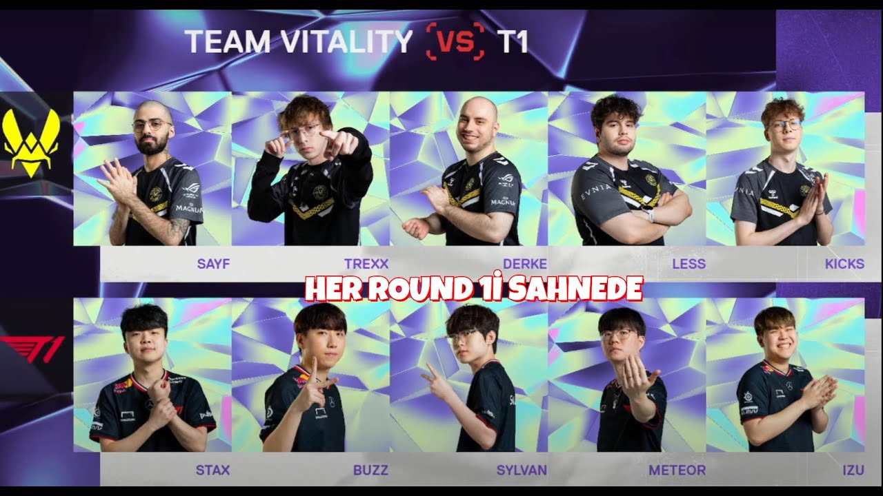 VİT VS T1 (1.HARİTA)—DERKE BUZZ KARŞI KARŞIYA — VALORANT Masters ...