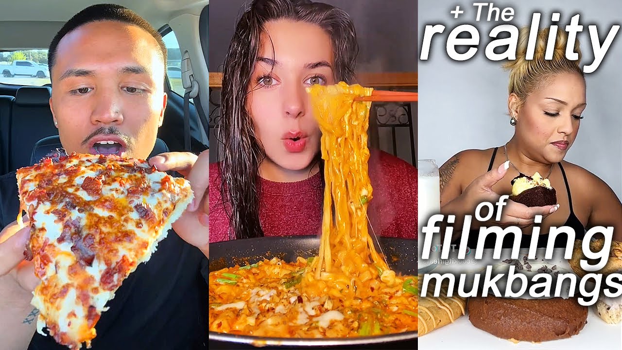 Asmr EATING Compilation 🍕🍔| 16 | a lot of food & the reality of filming ...