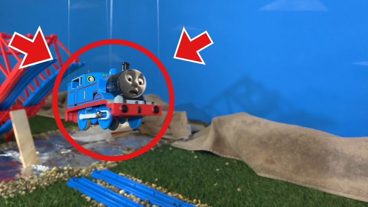 Thomas Jumps The Bridge | The Great Race Clip Remake - YouTube