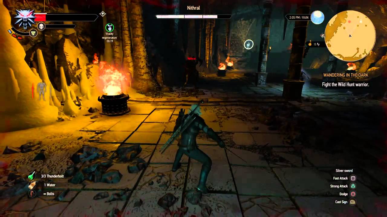 The Witcher 3: Defeating Nithral - YouTube