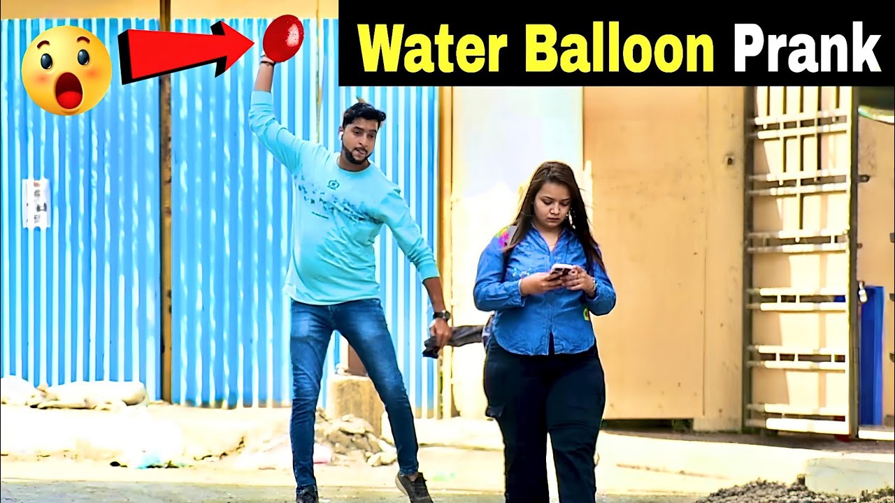 Throwing Water Balloon Prank with Twist 😅 | Prakash Peswani | - YouTube