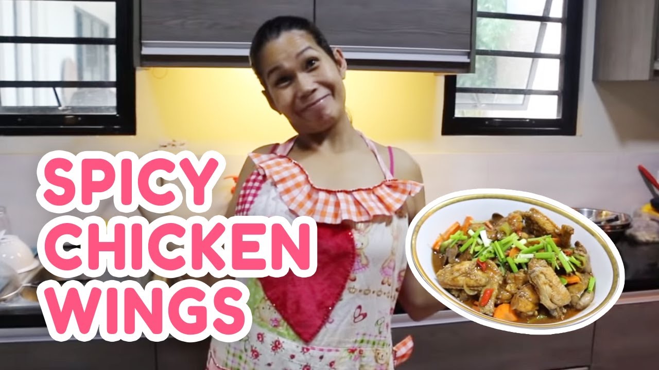 SPICY CHICKEN WINGS (na may atay?!) | PokLee Cooking - YouTube