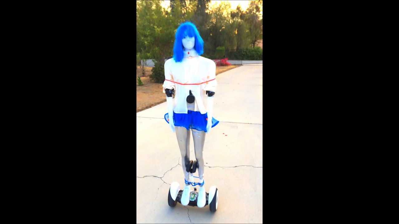 Coolest Fembot Ever - Humanoid Robot Betty9 on a Segway - YouTube