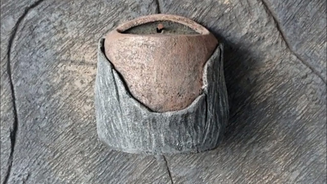 cara membuat pot tempel dinding Imut_DIY beautiful Mini wall hanging ...