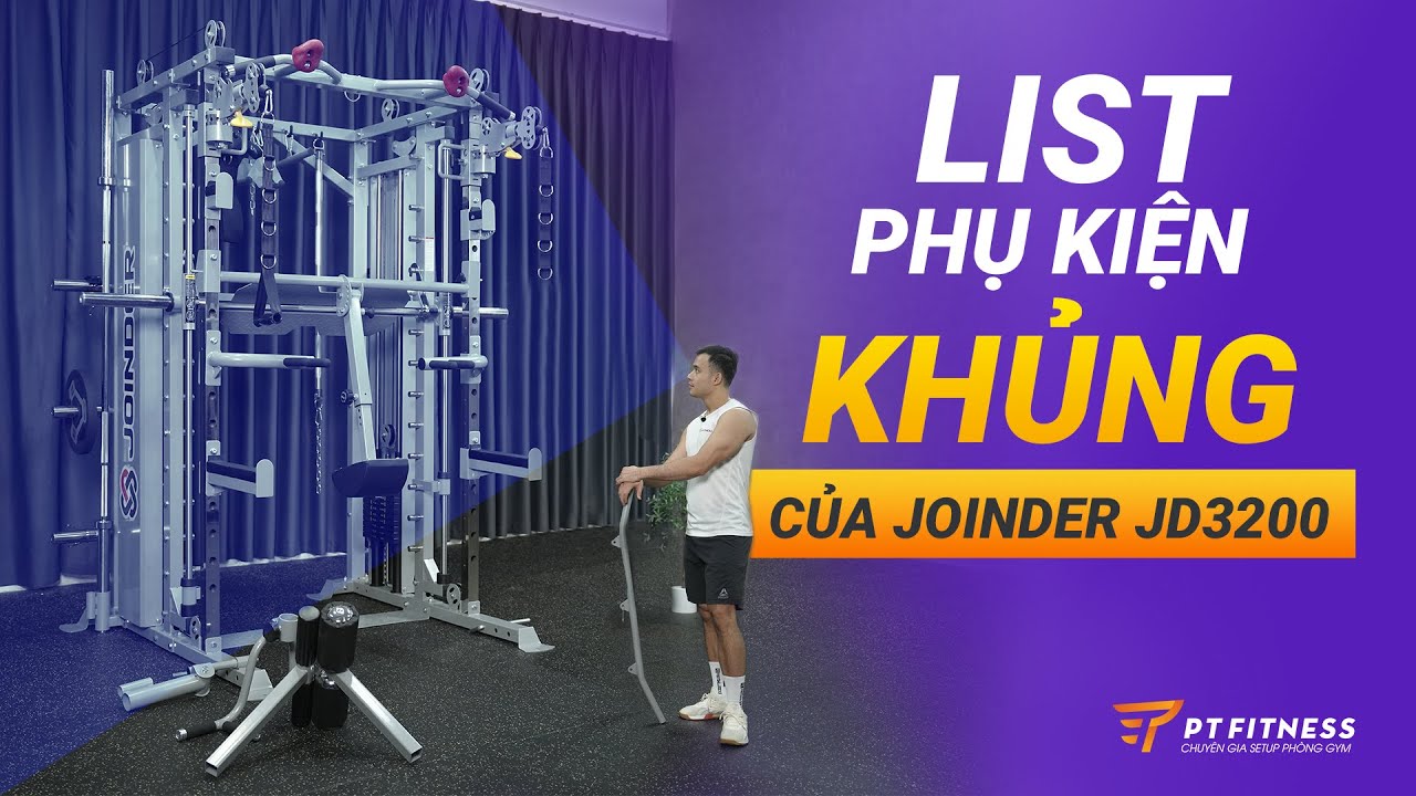 Trọn Bộ 18 Loại Phụ Kiện "KHỦNG" Đi Kèm Giàn Tạ Đa Năng JD3200 - YouTube