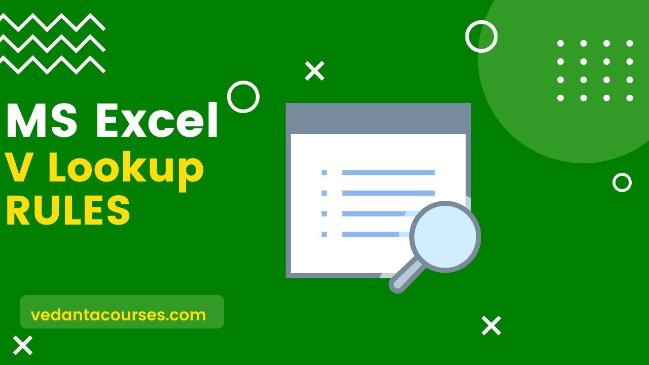 E13 1 VLOOKUP – Basics Rules Exact Match Approx. Match - YouTube