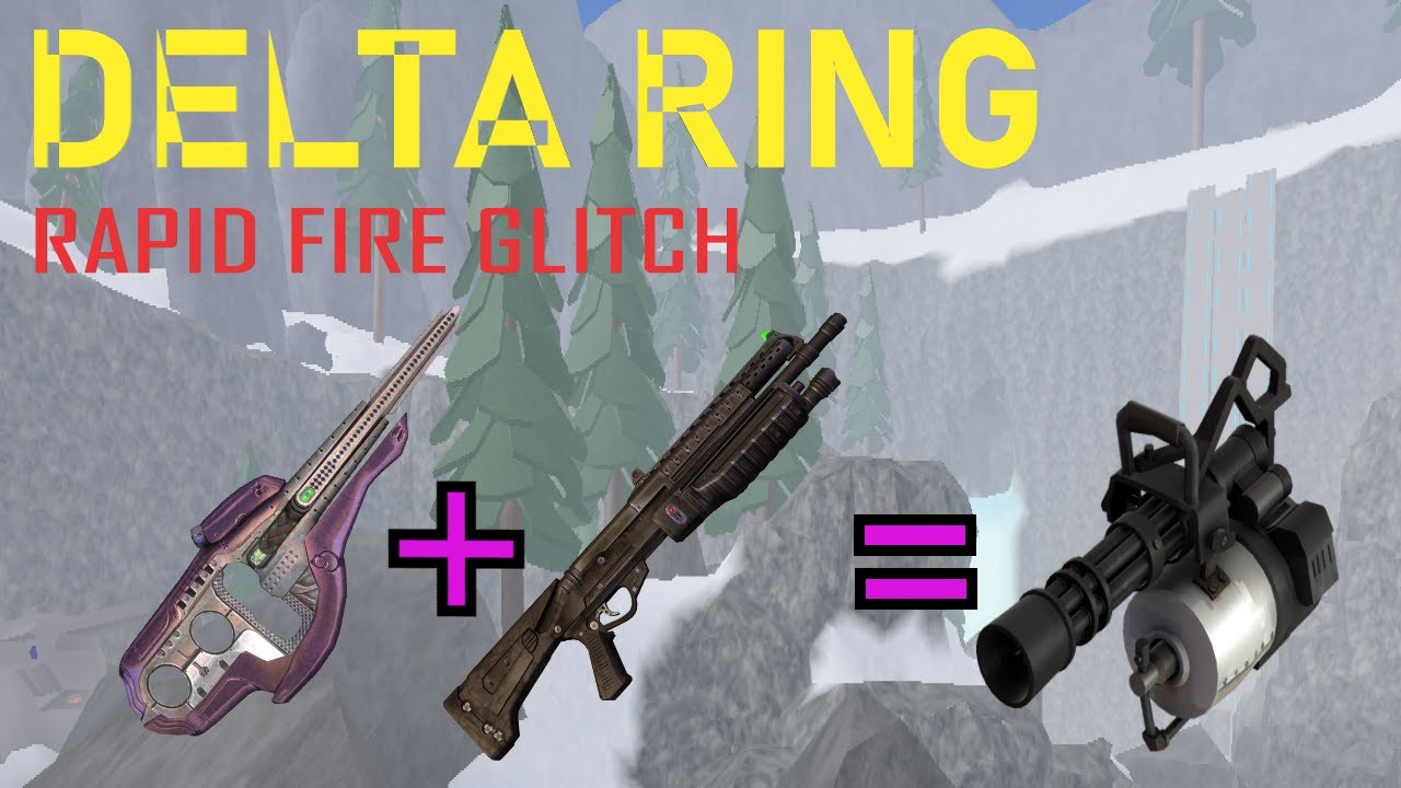 DELTA RING RAPID FIRE GLITCH IN ROBLOX - YouTube