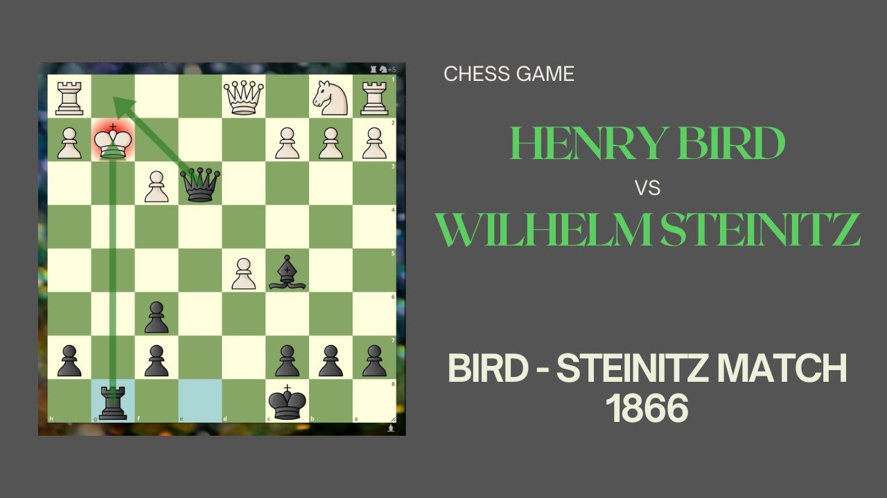 Chess Game | Henry Bird vs Wilhelm Steinitz | Bird Steinitz Match 1866 ...