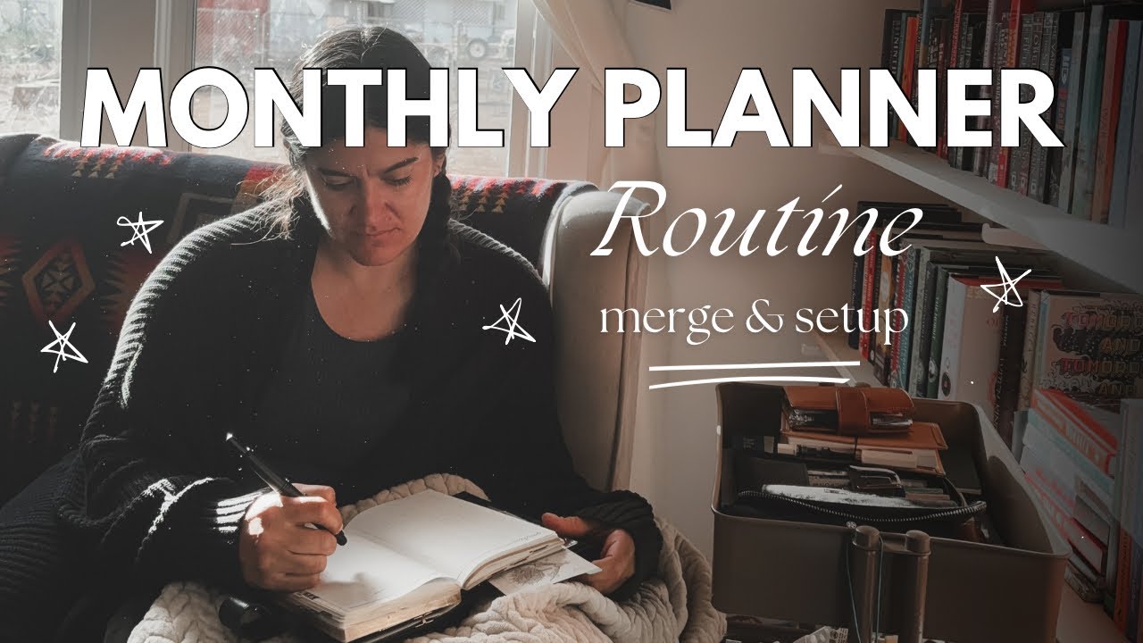 Monthly Planner Routine - How I keep my system up to date - YouTube