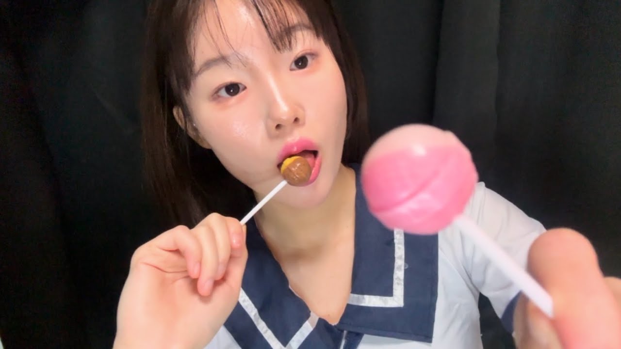 츄파춥스 이팅 사운드Asmr 🍫🍓(no talking)| Lollipop Eating, Mouth Sounds - YouTube