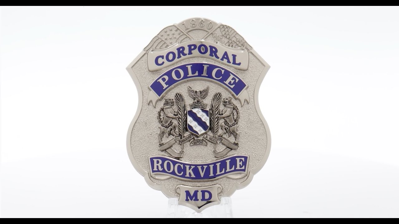 Rockville City Police Department New Badge Reveal - YouTube
