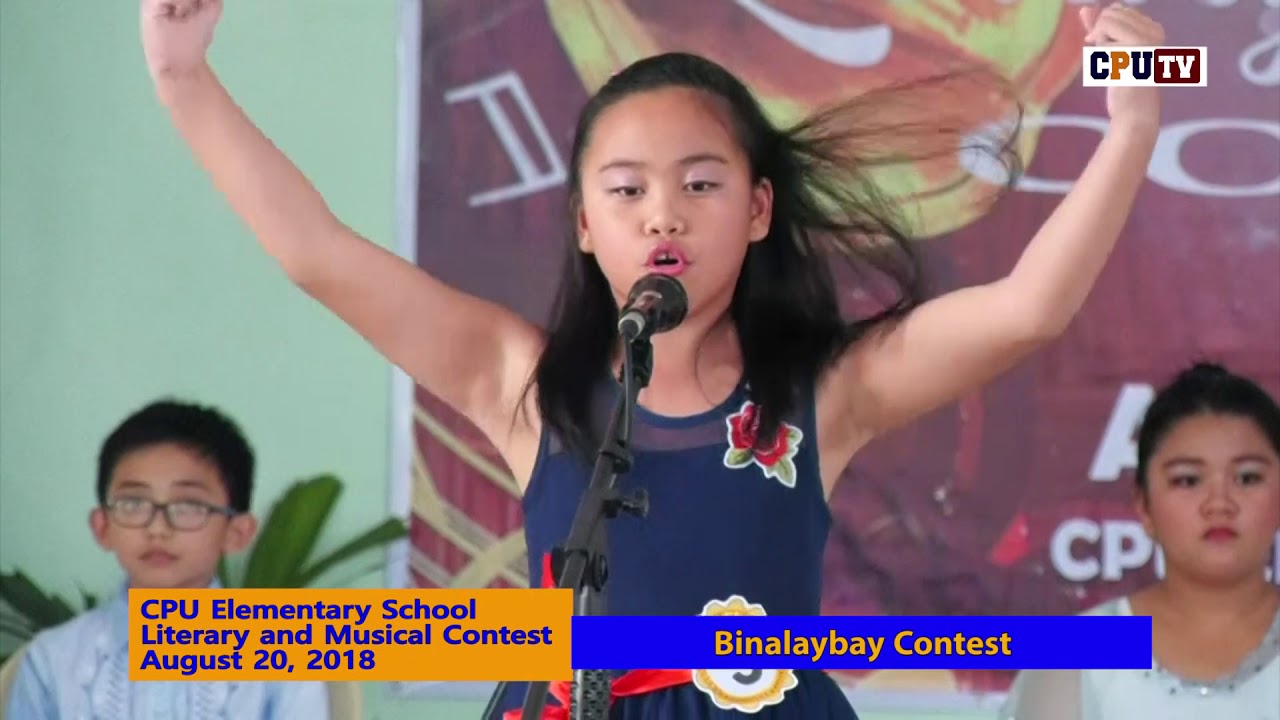 CPUES LITERARY MUSICAL BINALAYBAY 2018 - YouTube