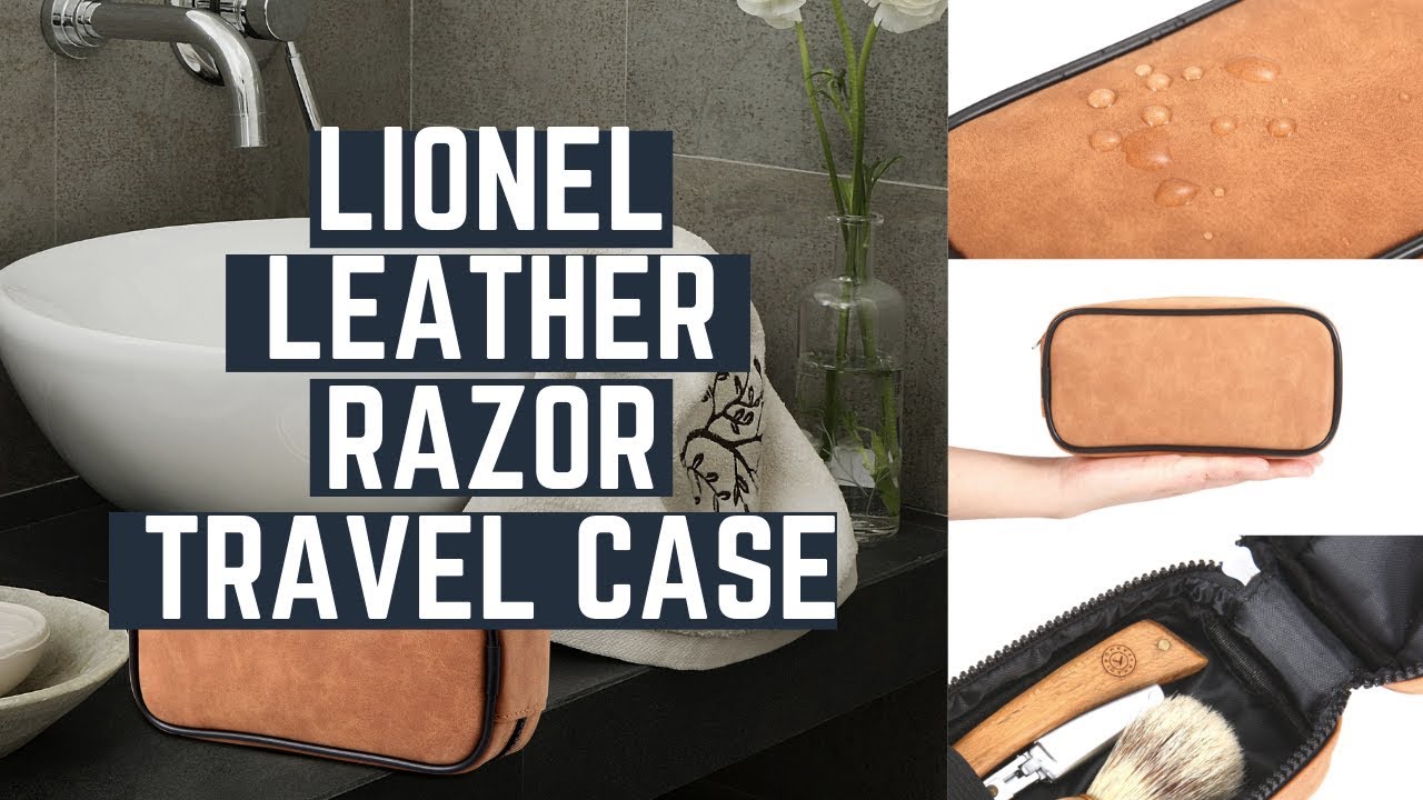 Lionel Leather Razor Travel Case - YouTube