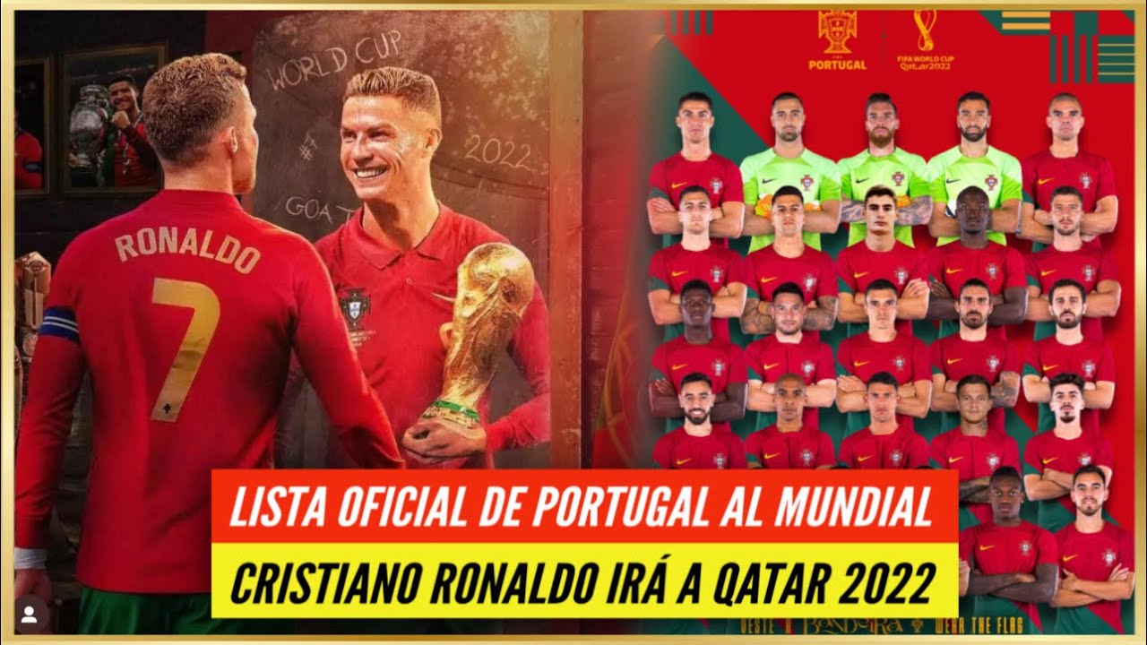 🚨 OFICIAL CRISTIANO EN LA LISTA de PORTUGAL para la COPA DEL MUNDO ...