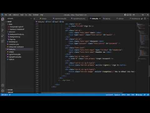 WEB PROGRAMMING 1 |Signin |Signup | eShop - Task 1 - YouTube