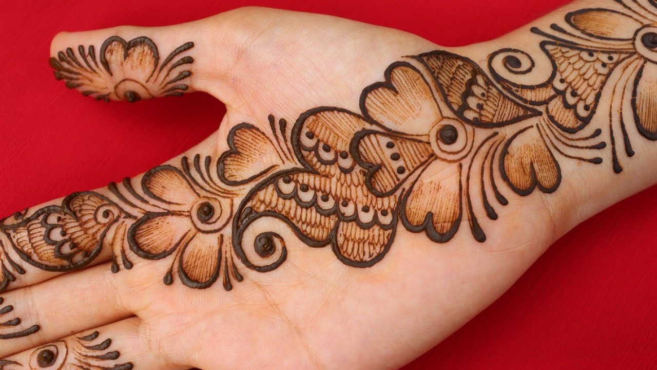 most easy and beautiful 😍 mehndi designs for front hand most cute ...