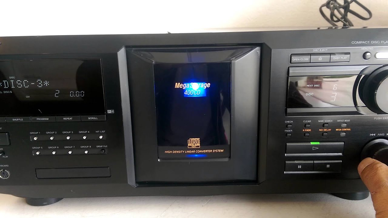 Sony CDP-CX450 400 CD CHANGER - YouTube