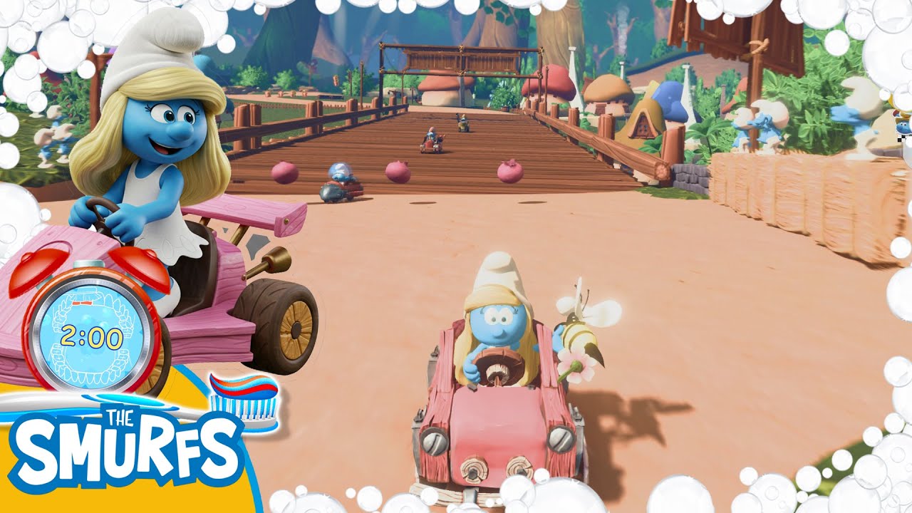 Smurfette Kart Racing 2 Minute Toothbrush timer with Music - YouTube