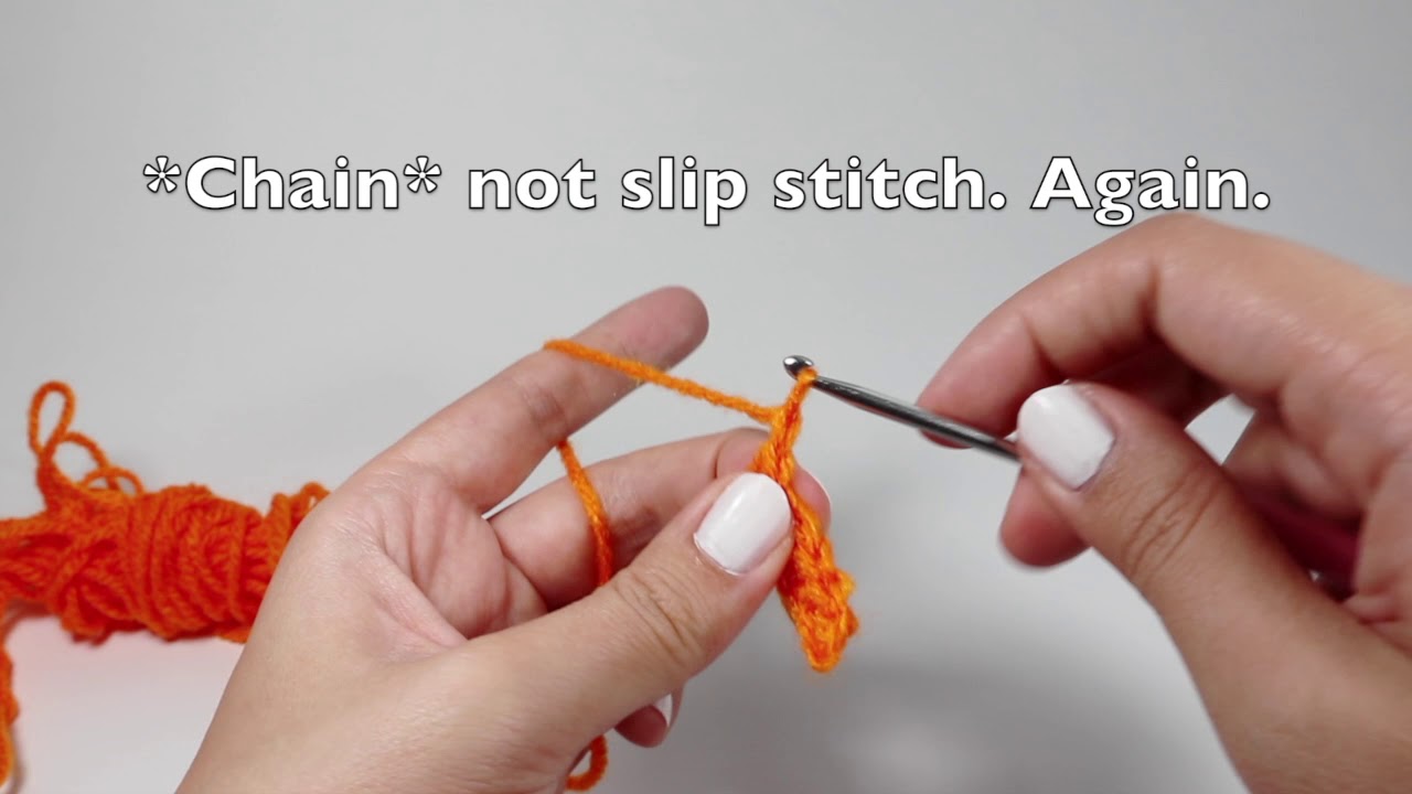 How to Crochet: In Rows using Turn Chain (tch) - YouTube