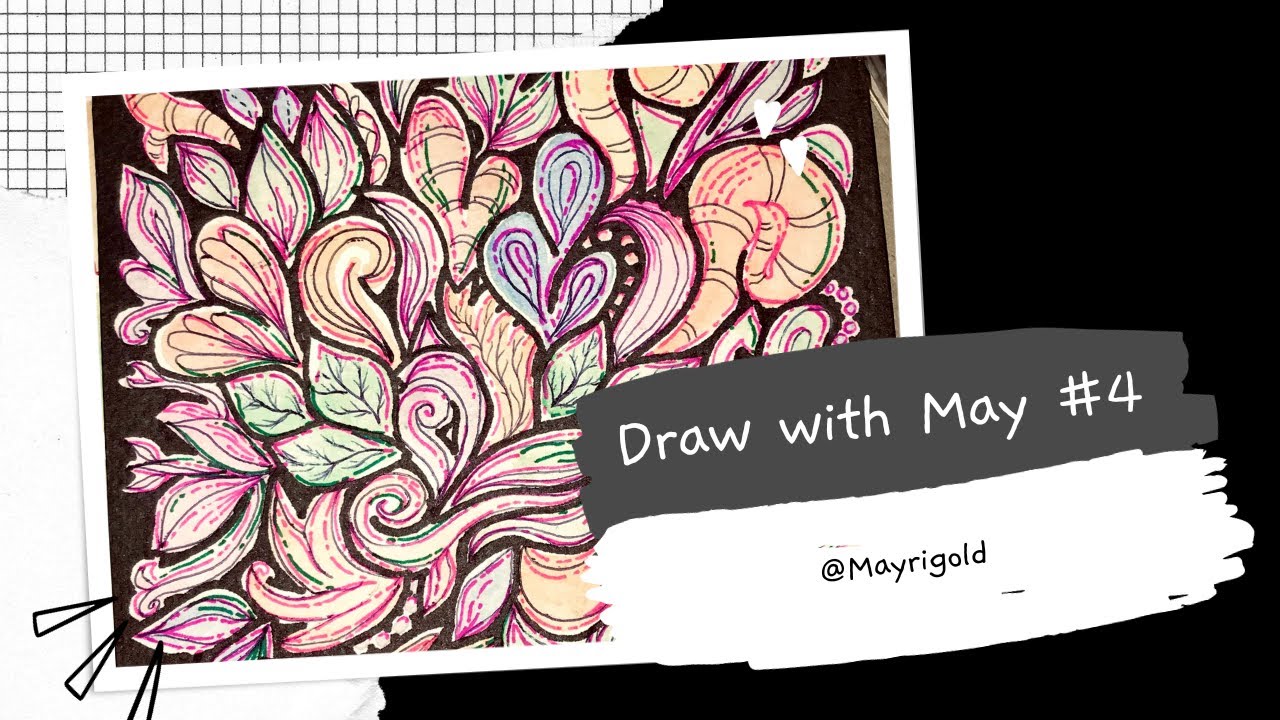 Watch Me How I Draw Random Patterns Using Watercolor and Markers ...