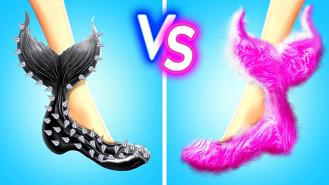 SOFT MERMAID VS E-MERMAID || Fantastic Makeover Ideas For Mean VS Nice ...