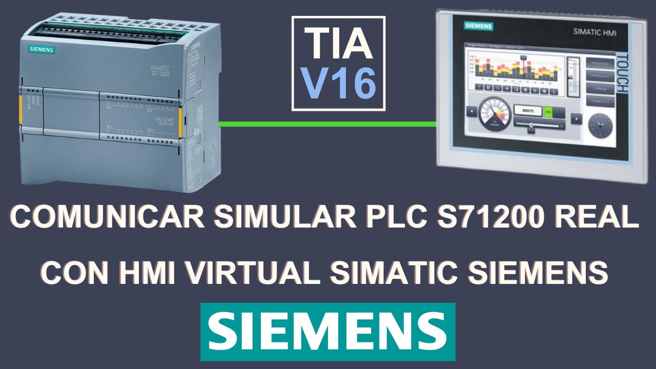 Comunicar Simular PLC S71200 Real con HMI Virtual Siemens #hmi #siemens ...