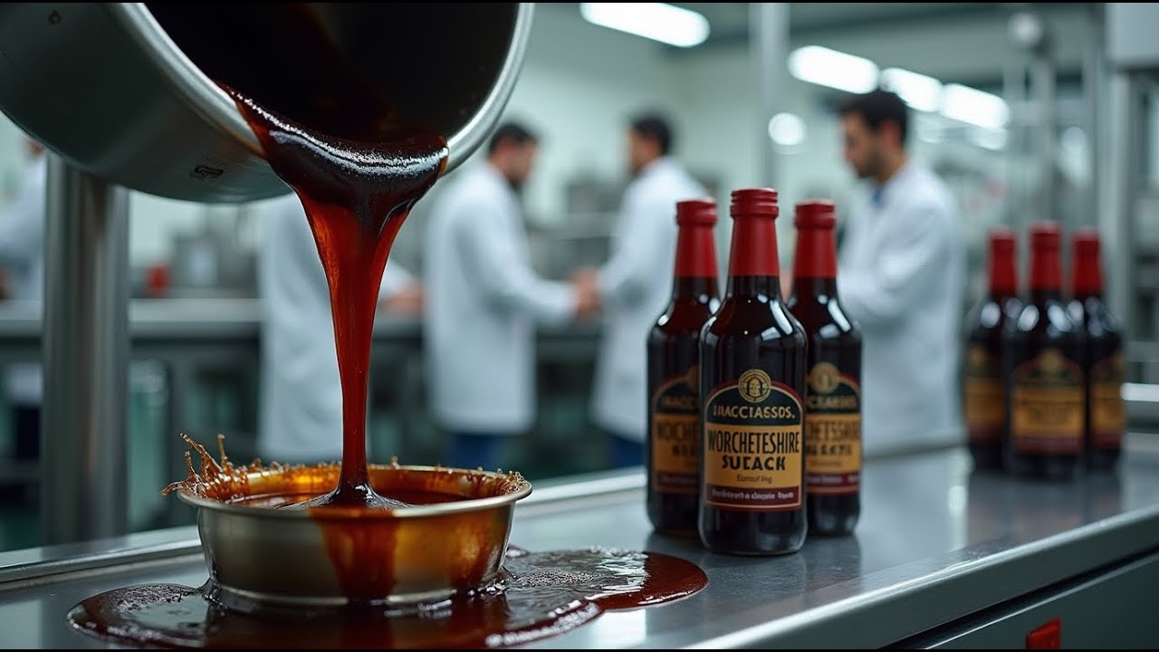 FACTORY SECRETS Revealed! How WORCESTERSHIRE SAUCE is Made in a FACTORY ...